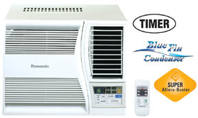 Panasonic 1 hp window type aircon with remote control - Cebu Appliance ...