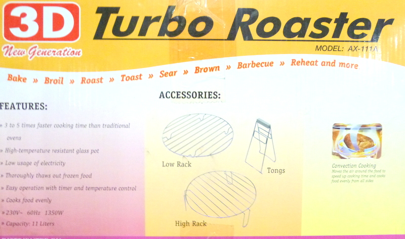 3D Convection Turbo Roaster - Cebu Appliance Center