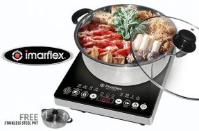 Imarflex Slim Type Induction Cooker with Free Stainless Steel Pot ...