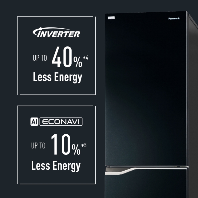 Panasonic 10.2 cuft 2 door Bottom Freezer Econavi Inverter no frost ...
