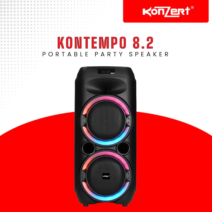 KONZERT KONTEMPO 8.2 BLUETOOTH PARTY BOX SPEAKER - Cebu Appliance Center
